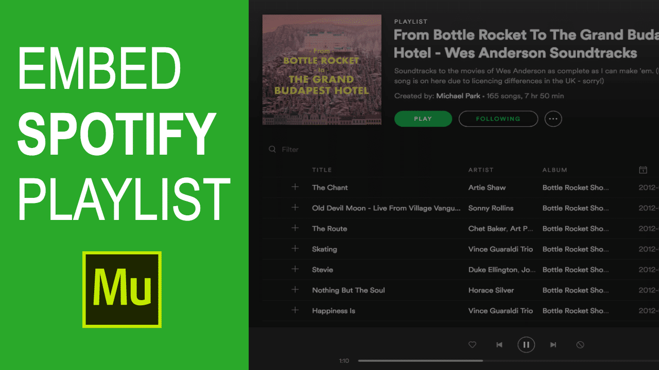 How To Embed A Spotify Playlist In Adobe Muse Responsive Muse Templates Widgets